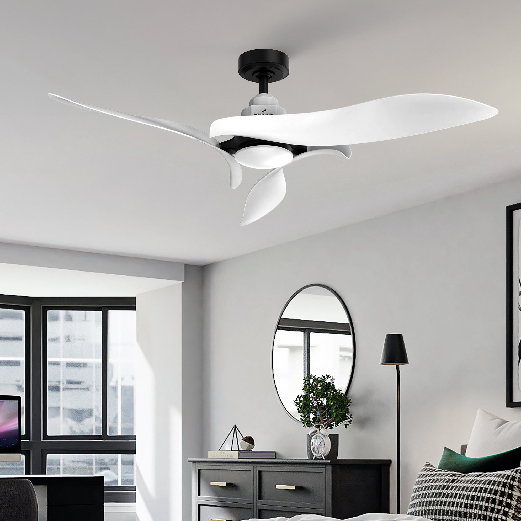 Ivy Bronx 54" 3 - Blade Ceiling Fan With LED Lights And Remote Control Included - Wayfair Canada